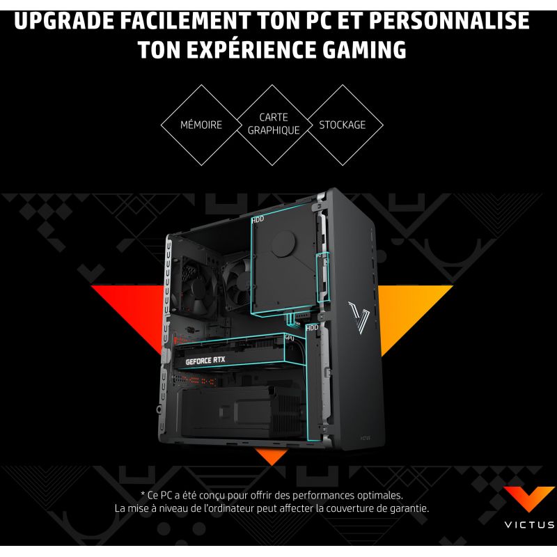Ordinateur de bureau HP Victus Tower Gaming 1TB TG02-0000nk (6E0Z2EA)