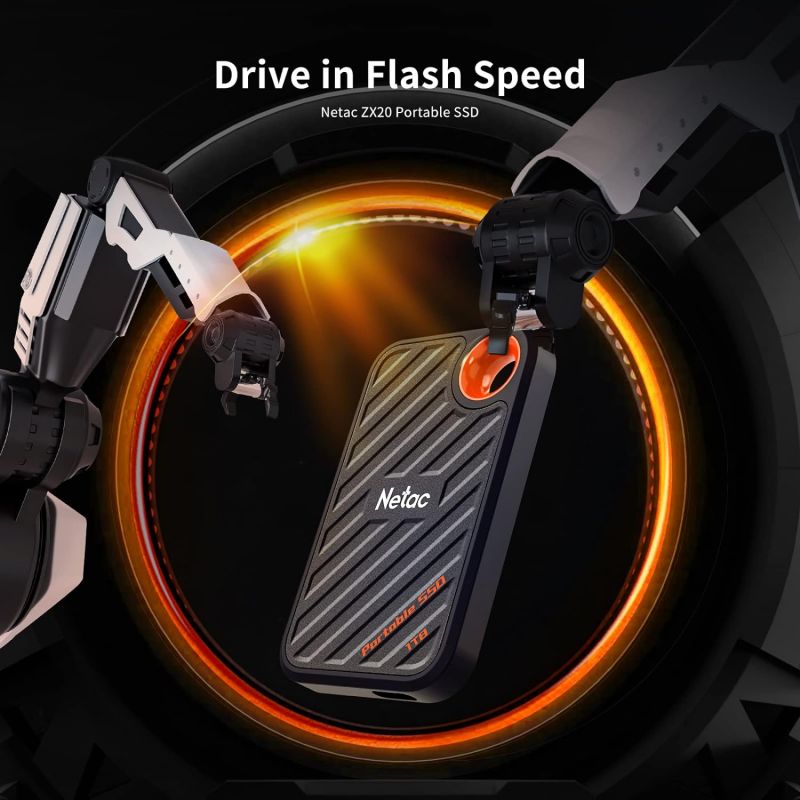 Disque dur SSD externe NETAC 1To ZX20 Type-C 3.2 au Maroc