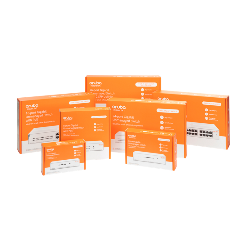 Switch non manageable 8 ports Aruba Instant On 1430 8G Class4 PoE 64W ...